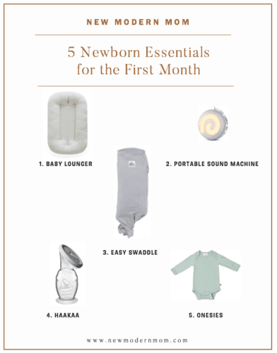 5 Newborn Baby Essentials for the First Month Voted by Moms