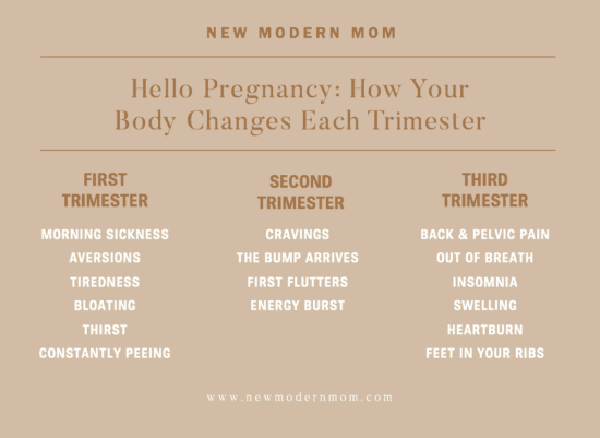 Hello Pregnancy: How your body changes each trimester